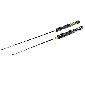 LOVEPET Ice Fishing Rod, Fishing Rod, Straight Shank, Raft Fishing Rod,Short Section Winter Fishing Rod, Fishing Tackle 60cm