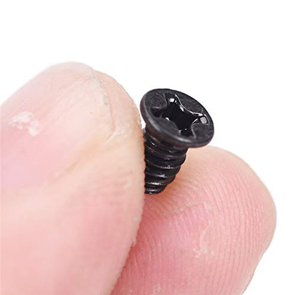 100Pcs 3.5" Hard Drive Tray for Computer Chassis Hard Disk Black Screw for Computer Chassis Hard Disk Screw for PC SCRW-031409