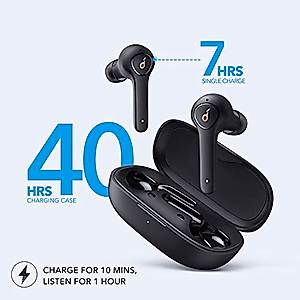 Soundcore Anker Life P2 True Wireless Earbuds, Clear Sound, USB C, 40H Playtime, IPX7 Waterproof, Wireless Earphones for Work, Home Office