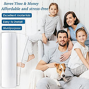 Door Protector from Dog Scratching, Clear Heavy Duty Flexible Door Claw Shield, Anti-Scratch Guard for Furniture, Window, Wall – cat Scratch Furniture Protector - (118in X 8.3in)