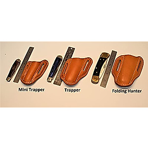 McDaniel Custom Saddles Russet Leather Knife Sheath Folding Hunter