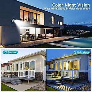 XVIM 4MP Wireless Security Camera Outdoor, 2.5K Battery Powered Home Security Camera with Spotlight Night Vision, 2.4GHz WiFi, Cloud/SD Card Storage, 2-Way Audio, Waterproof, PIR Motion Detection