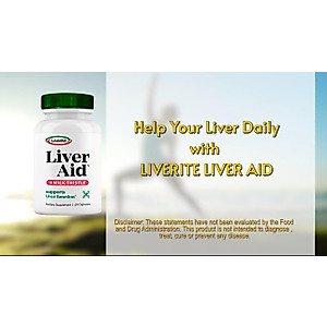 Liverite Liver Aid With Milk Thistle 150 Capsules, Liver Support, Liver Cleanse, Liver Care, Improves Energy