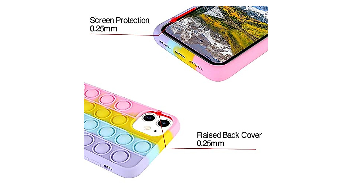 Fun Pop It Phone Case for iPhone 8 & SE - Stress Relief