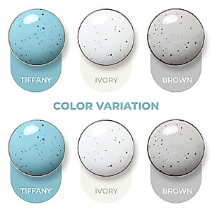 Esfour Ceramics Small Hand Craft Dessert Bowls - 12oz, Set of 6 - Microwave, Oven, Dishwasher Safe, Ice Cream, Soup, Snacks, Rice, Cereal, Chili, Side Dishes, Dips, Ideal Gift - Vivid Assorted Colors