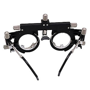 SixBuys Adjustable Professional Optical Optic Trial Lens Frame Eye Optometry Optician,Changeable Cylinder Axis, Temple Length and Nose Rest,Ultra light