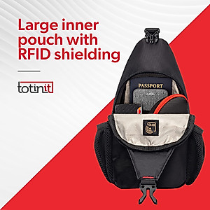 Trifecta Mobile Packer | Crossbody Sling Bag with Phone Holder, Water Bottle Holders and RFID Protection