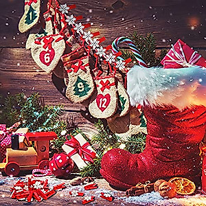 80 Pieces Snowflake Wood Clothespins Christmas Red Wood Clips Cute Wooden Clothes Pins with 32.8 Ft Rope Wood Laundry Peg Pins with Spring for Christmas Cloth DIY Crafts Bathroom Laundry Room Decor