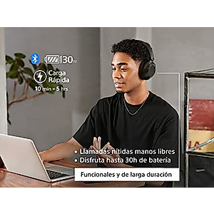 Sony WH-XB910N EXTRA BASS Noise Cancelling Headphones, Wireless Bluetooth Over the Ear Headset with Microphone and Alexa Voice Control, Black