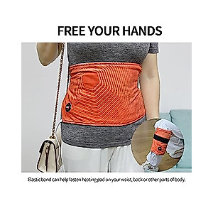 topfeel USB Heating Pad for Back Pain Relief, 3 Heating Levels with Auto Shut-Off, Menstrual Heating Pad for Cramps, 5V Heated Wasit Belt Hands-Free