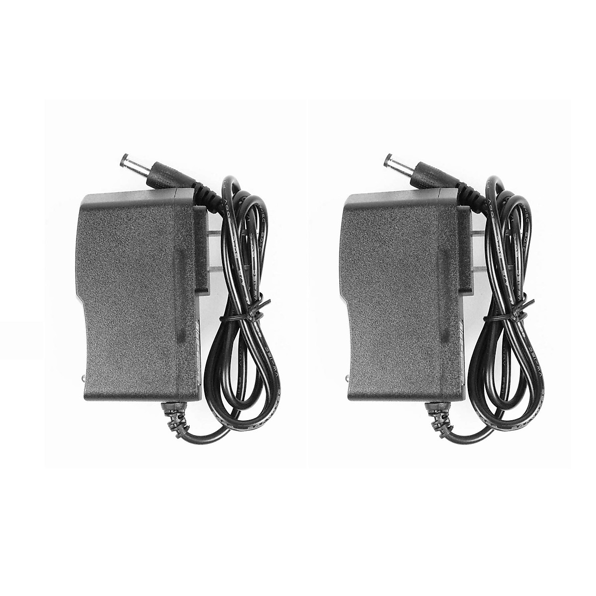 NOYITO 3V 1A Power Adapter AC110V 100-240V to DC 3.0V 1000mA 3.0W Power Supply Black Cable Length 4.5ft (Pack of 2)