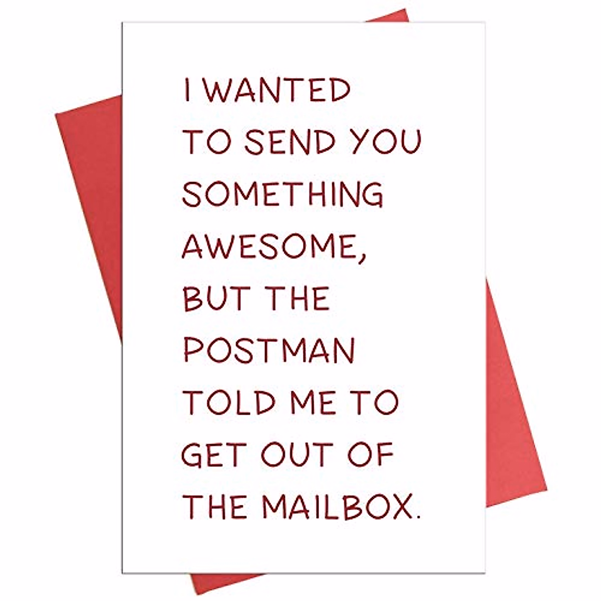 Funny Birthday Card, I Wanted to Send You Something Awesome Bday Card for Boyfriend Husband Friends BFF