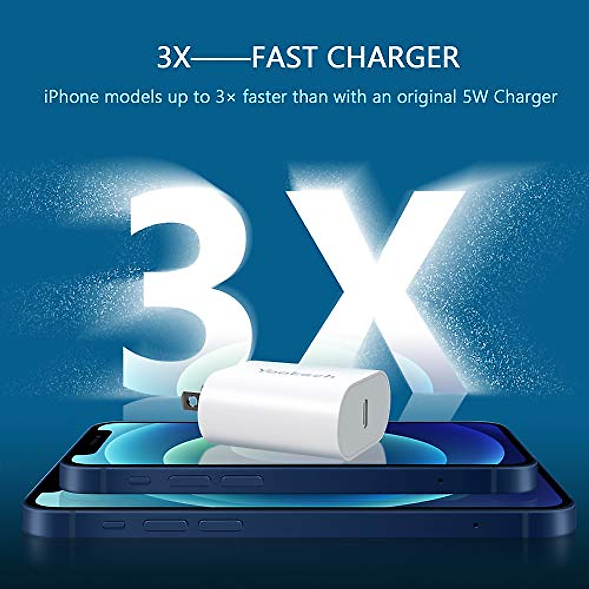 USB C Charger, Yootech 20W USB C Wall Charger Block Compatible with iPhone 14/14 Plus/14 Pro Max/13/13 Mini/13 Pro Max/12 Series/11/MagSafe,Galaxy S21/S20,Pixel 4/3,iPad Pro,AirPods Pro and More