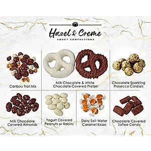 Hazel & Creme Birthday Tin Gift Box - HAPPY BIRTHDAY Gift Basket - Gourmet Chocolate Gift Box for Women / Men
