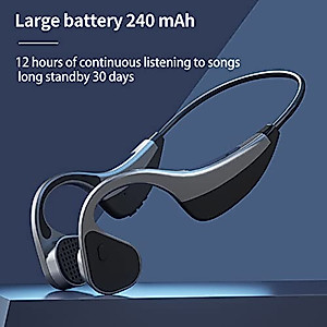TOKANI Open Ear Headphones, Bluetooth Air Conduction Headphones with Mic and Volume Control Support IP67 Waterproof, 10-Hour Battery Life,30ft Connection for Cycling, Sports Driving,Wireless Headset