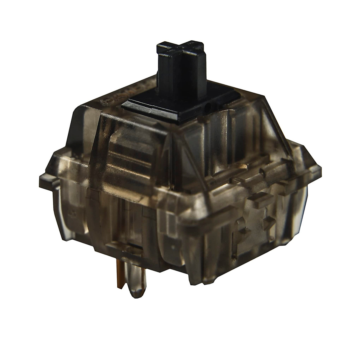 Gateron Ink Series V2 Transparent Smokey Housing 5 pin Switches Black Silent Black Blue Box Yellow Red Custom Switch for All Mechanical Keyboard (Ink Black 70 PCS)