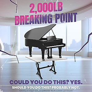 Liquid Stands Keyboard Stand w/ Wheels - Black Z Style Adjustable & Portable Professional Heavy Duty Digital Piano Stand - Fits 54-88 Key Electric Pianos - Sturdy Rolling Musical Keyboard Stand