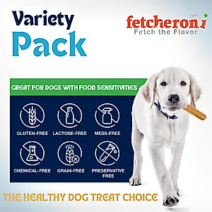 FETCHERONI Dog Treat Variety Box - Variety Box Consists of 5 Pig Ears, 3 Yak Cheese Chews, 3 Bully Sticks, 2 Cow Ears, and 1 Dog Bone - Long Last Dog Chew Treats - All Treats are 100% Natural