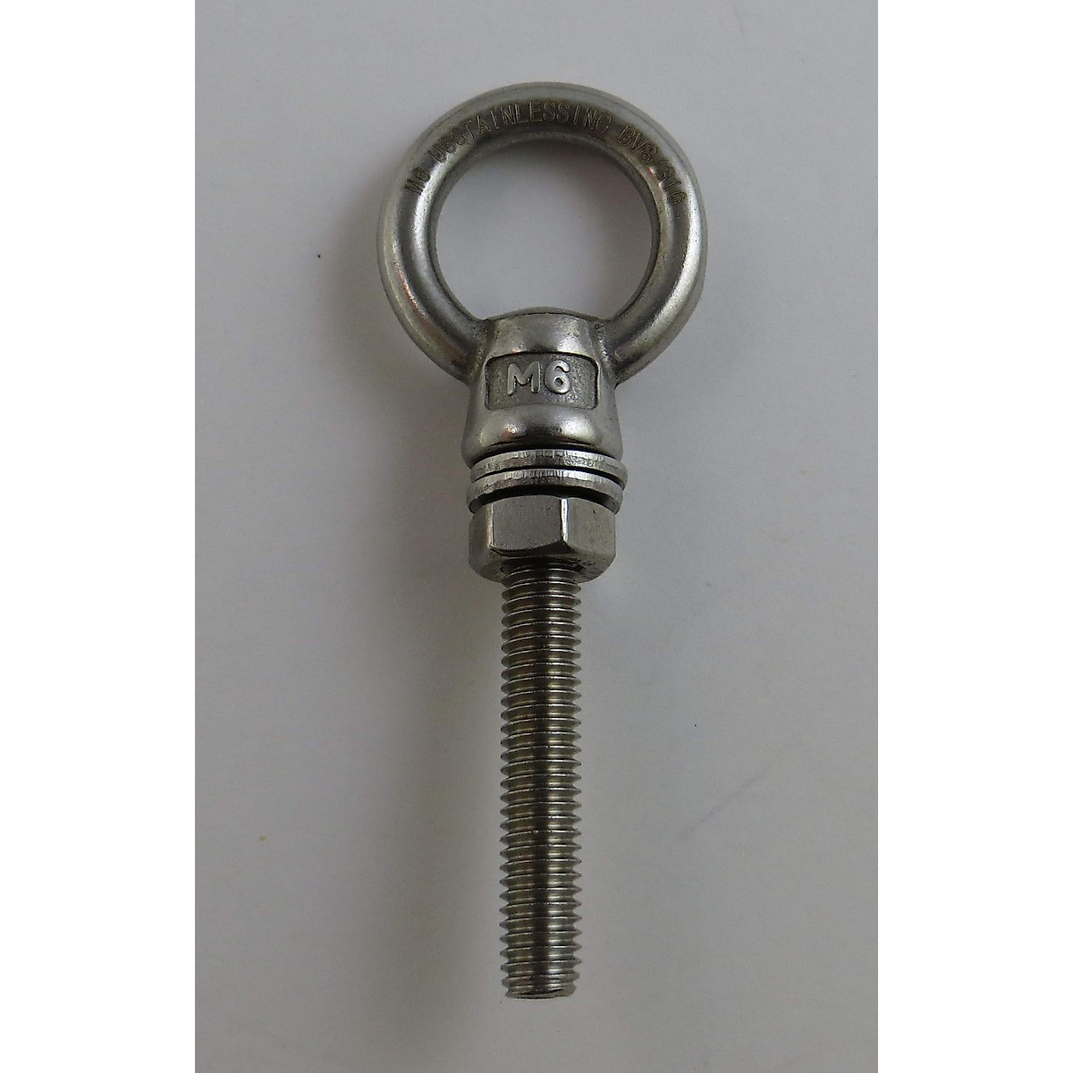 US STAINLESS 2 Pieces Stainless Steel 316 (Shape Type 307) M6 Lifting Eye Bolt 6mm x 40mm Marine Grade Pitch of 1