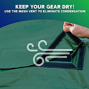 YardStash Bike Storage Tent Heavy Duty, Outdoor, Portable Shed Cover for Bikes, Lawn Mower, Garden Tools for Waterproof, Heavy-Duty Tarp to Protect from Rain, Wind and Snow, Spring Cleaning Essential