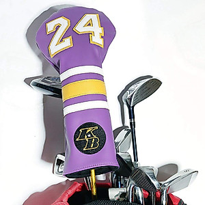SHABIER Golf Sports Style Golf Wood Club Headcover Driver Cover for Taylormade M5 M6 Driver (Purple 24 Driver Cover)