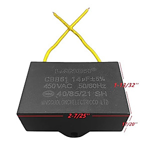 New 14uf CBB61 Appliance Generator Motor Capacitor 450VAC 50/60Hz
