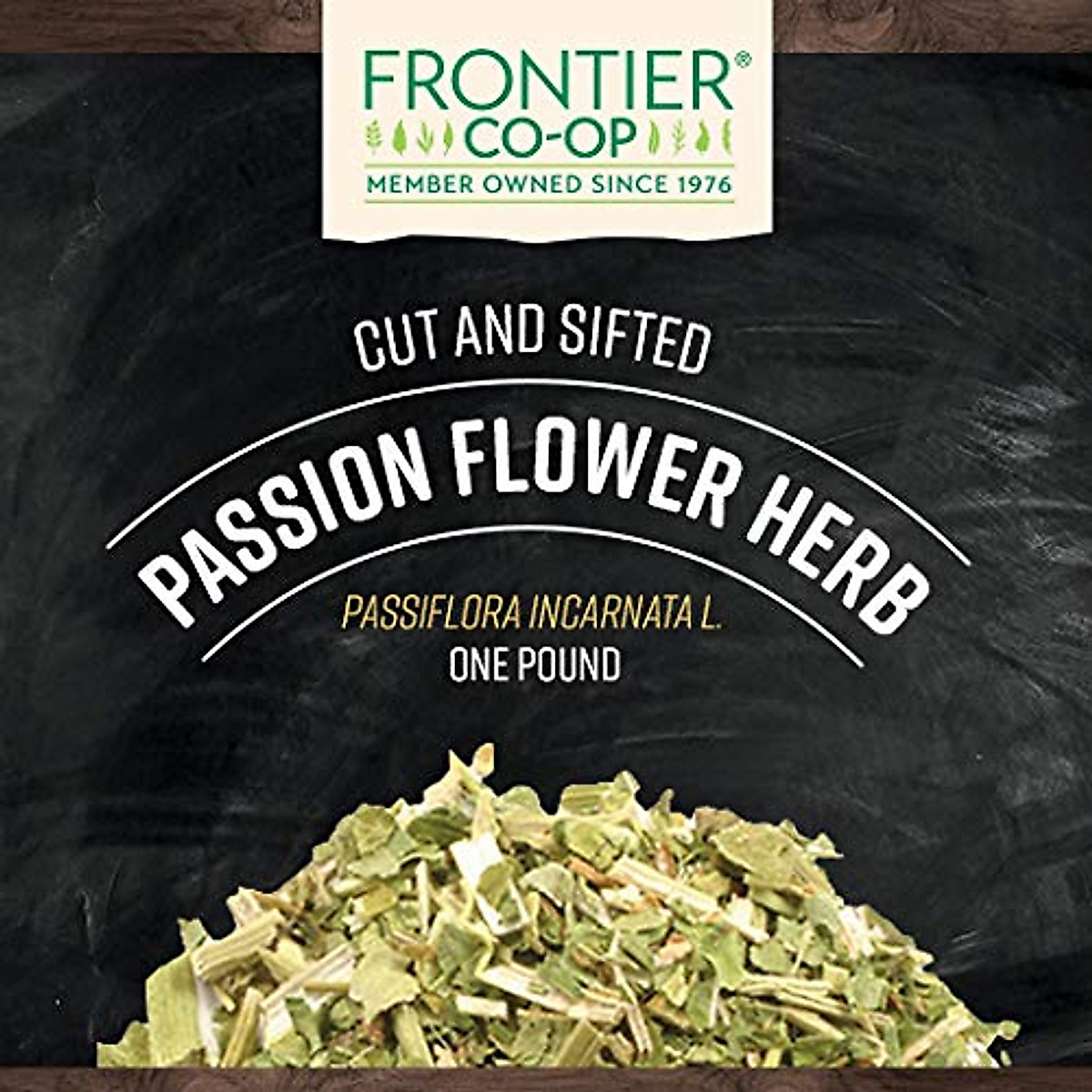 Frontier Co-op Passion Flower Herb, Cut & Sifted, Kosher, Non-irradiated | 1 lb. Bulk Bag | Passiflora incarnata L.