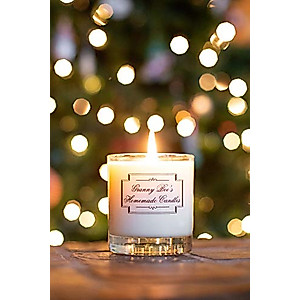 Granny Bee Creme Brulee Scented Candle - Sweet Vanilla Candle With Salted Caramel - Handmade Natural Soy Jar Candle Hand Poured in USA for Aromatherapy and Stress Relief - No Lead Wick, 11 Ounce