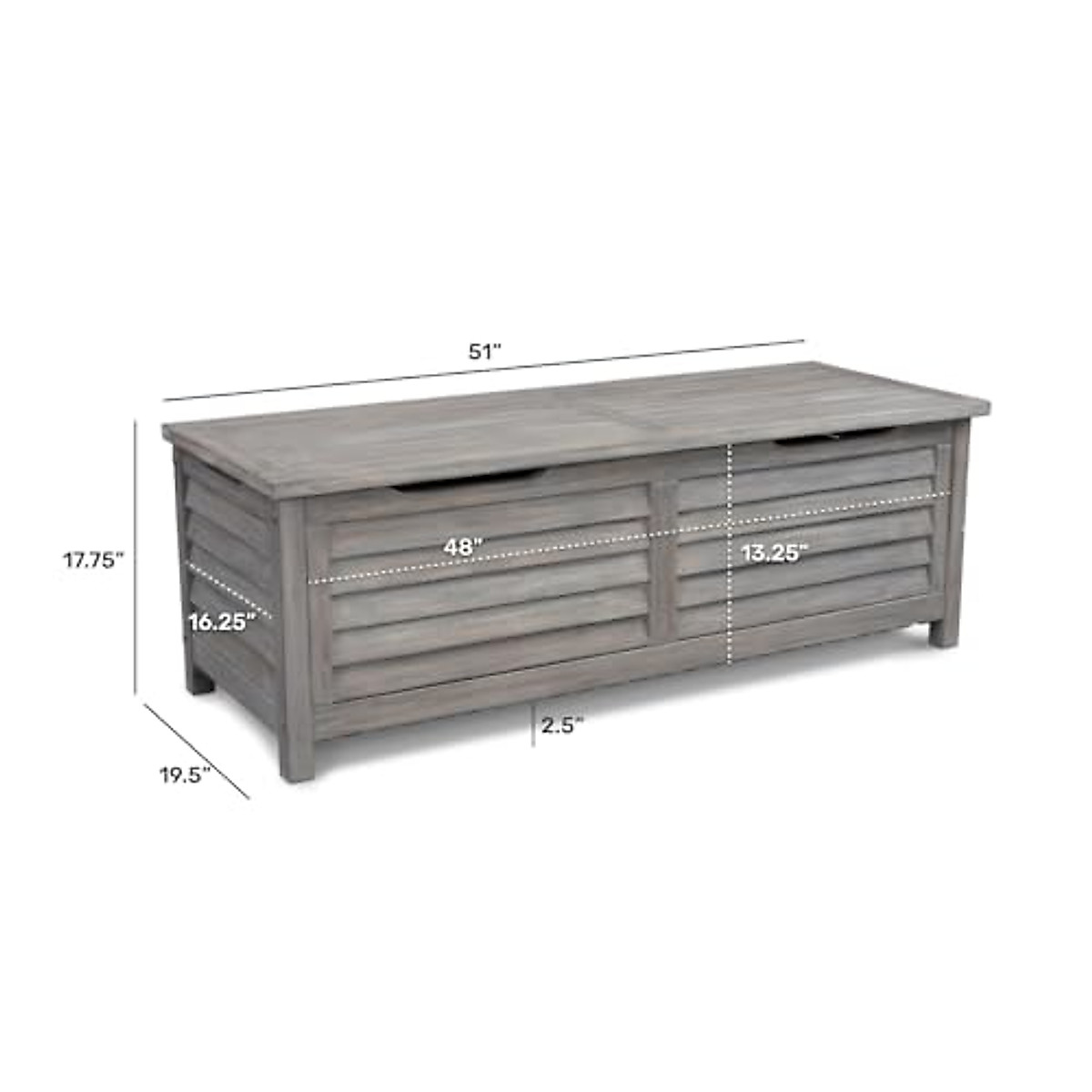 Homestyles 5664-25 Maho Deck Box, Grey