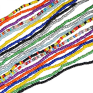 Sinkcangwu Pack of 10pcs Waist Beads for Women Girl and Boys, Elastic Belly Waist Beads Body Chain Jewelry, Colored Waist Beads Kit Chain for the Belly'' }