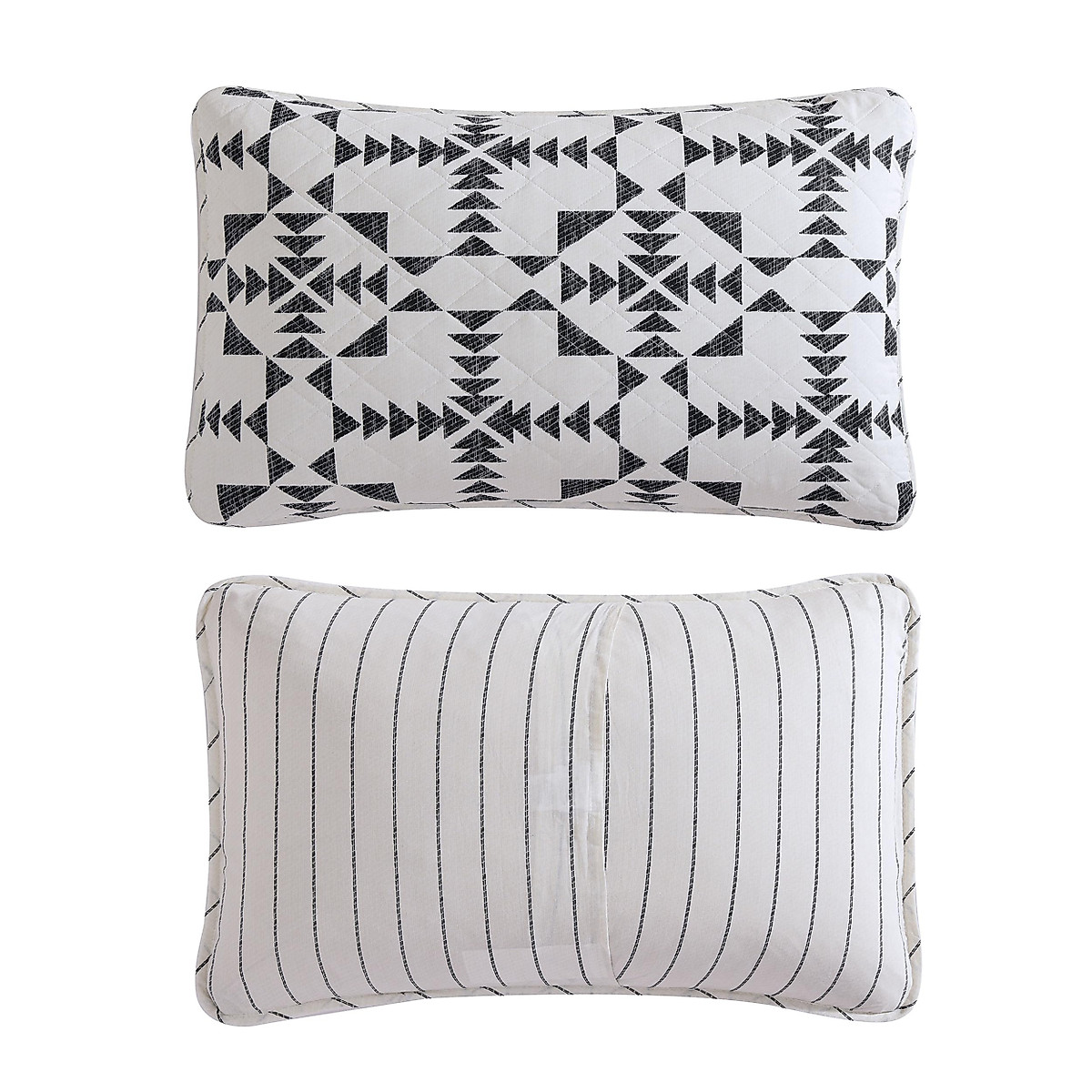 Eddie Bauer - Queen Quilt Set, Reversible Cotton Bedding with Matching Shams, Lightweight Home Decor for All Seasons (Arrowhead Charcoal, 3 pcs, Queen)