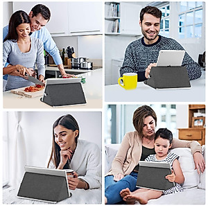 MoKo Tablet Pillow Stand, Pillow Lap Holder for iPad Tablet up to 11" for Xmas Gift, eReaders, Fit with iPad 9 10.2",iPad Mini 6 8.3",iPad 10th,iPad Pro 11 2022,Air 4, Galaxy Tab S6/S7, Space Gray