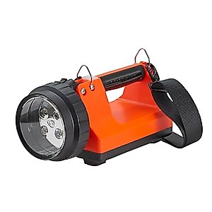 Streamlight 45801 E-Flood LiteBox 1500-Lumen 4700 Candela Rechargeable Flood Beam Lantern with AC/DC Charging, Heavy Duty Shoulder Strap and Mounting Rack, Orange