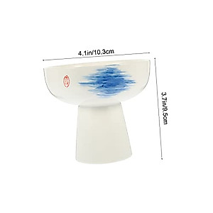 YARNOW 2pcs Goblet Ice Cream Sundae Cups Mini Dessert Cup Glass Dessert Bowls Mini Truffle Bowls Large Trifle Bowl Trifle Cake Footed Dessert Cup Pudding Bowl Ceramic Yogurt Cup Delicate