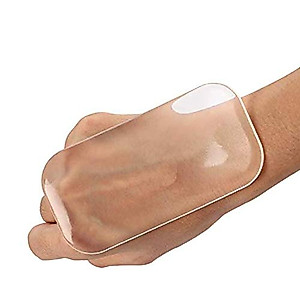 DNHCLL 2 PCS Reuseable Eye Lashes Pads Pallet Stand, Rectangle Soft Silicone Eyelash Extension Pad Eye Lash Glue Stand Tray Holder(Pink and Clear)