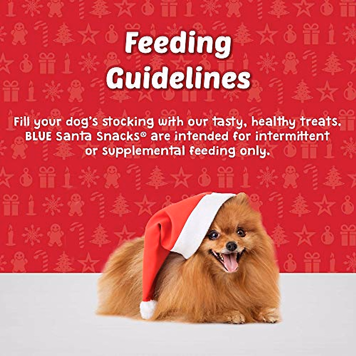 Blue Buffalo Santa Snacks Natural Crunchy Dog Treat Biscuits, Oatmeal & Cinnamon Treats 11-oz