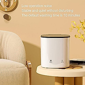 VTOSEN Portable Mini Washing Machine, 4.5L Household Underwear & Socks Washer, Blue Light, US 100‑240V, Ideal for Apartments - Compact Laundry Solution