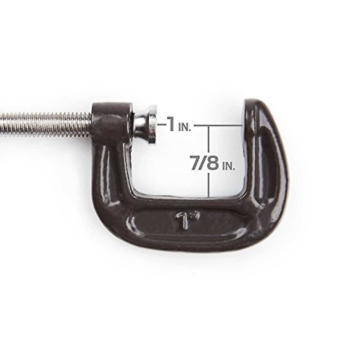 TEKTON Malleable Iron C-Clamp | 4009, Black, 1 Inch