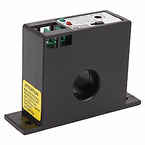 Akozon Current Sensing Switch Normally Open Current Sensing Switch Adjustable AC 0.5-200A SZC03-NO-AL-CH