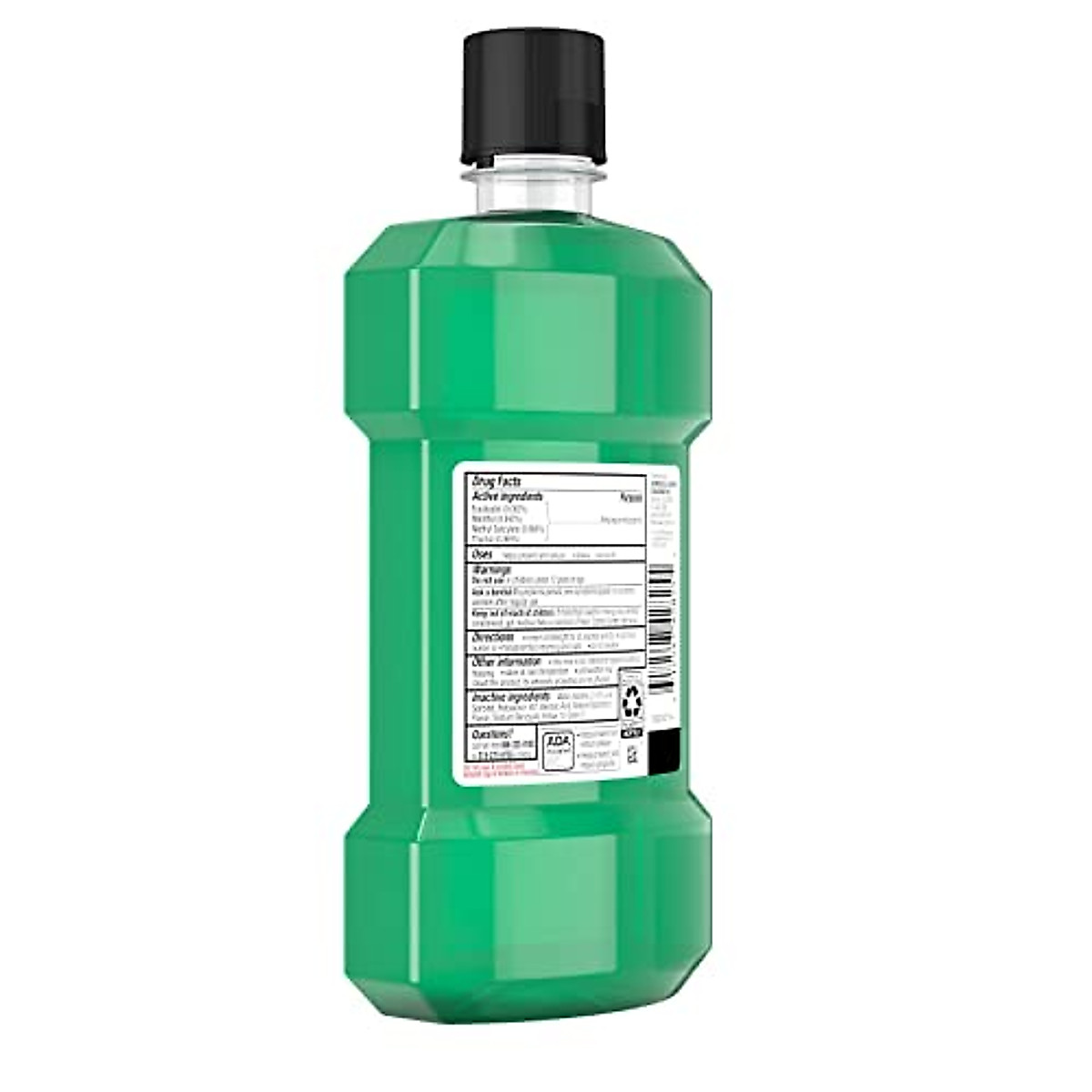 Listerine Freshburst Antiseptic Mouthwash for Bad Breath, Kills 99% of Germs That Cause Bad Breath & Fight Plaque & Gingivitis, ADA Accepted Mouthwash, Spearmint, 500 mL (Pack of 2)