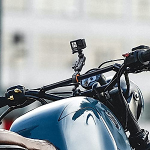 Motorcycle Bike Handlebar Mount for Gopro,Action Camera Clamp Holder with 360° Rotation, Electric Bicycle ATV Holder Handlebar with 1/4 Screw for GoPro Hero 11/10/9/8/7/6/5/4,Insta 360,OSMO