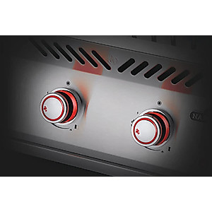 Napoleon Built-In Component - BIB18RTPSS - Dual Drop-In Range Style Burner, BBQ Grill, Marine Grade Stainless Steel, Propane Gas, 18-inch Burner, JETFIRE™ Ignition, Easy To Light, Ergonomic Knob