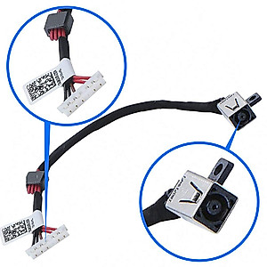 MMOBIEL DC Power Jack Dock Connector Flex Cable Compatible with Dell Inspiron 15-5000 5551 5552 5555 5557 5558 5559 14-5458 5459 5455 5452 P51F P64G Vostro 3458 3558 3559 P65G 3559 17-5000 5755