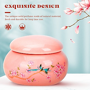 Natural Perfume Balm Perfume: Portable Pocket Creme Parfum Natural Fragrance Parfum in Ceramic Tin Jar Perfect for Men Women Travel Use 10g