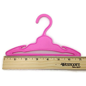 Doll Hangers 12 Pink for 18 Inch Doll Clothes Girl, Doll Accessories 18" Doll Clothes