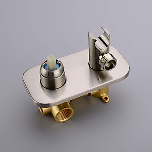 TRUSTMI Toilet Concealed Hot and Cold Bidet Spray Set,Brushed Nickel