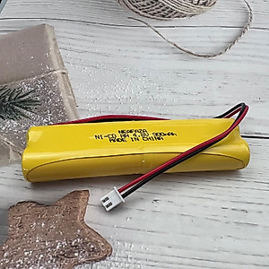 NEAFAZA D-AA650Bx4 Ni-CD 4.8V 900mAh Exit Sign Emergency Lighting Battery Compatible with Unitech Dual-Lite 0120859 Ni-CD AA 650mAh E1021R LITHONIA DAA650Bx4 (5 Pack)