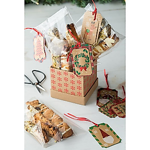 Morepack Self Sealing Cellophane Bags,7x10 Inches 200 Pcs Clear Resealable Cellophane Bags for Packaging Cookies, Favors, Gifts and Products