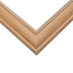 10x10 Frame Charleston Honey Brown Solid Wood Picture Frame Width 1.75 Inches | Interior Frame Depth 0.5 Inches | Charleston Honey Modern Photo Frame Complete with UV Acrylic, Foam Board Backing &