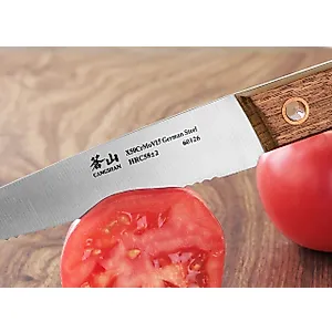 Cangshan W Series 60126 German Steel Serrated Utility Knife, 5-Inch